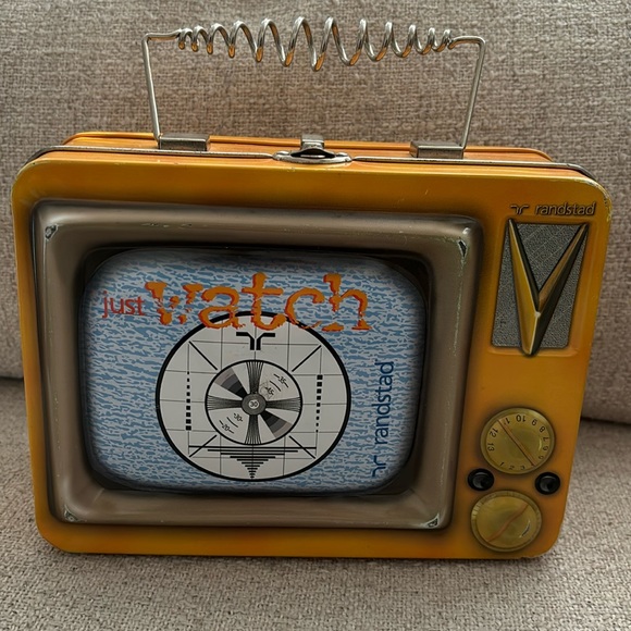 Kitchen | Vintage Randstad Tv Tin Lunch Box | Poshmark